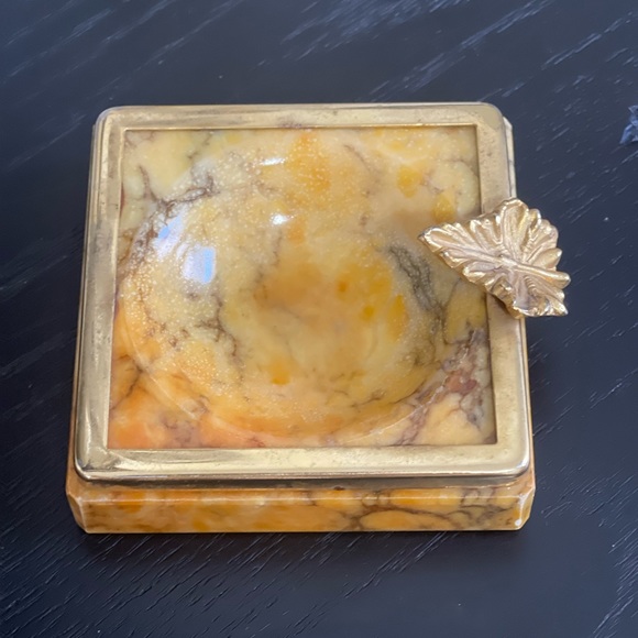 vintage onyx | Art | Vintage Midcentury Green Onyx Ashtray Pin Tray ...